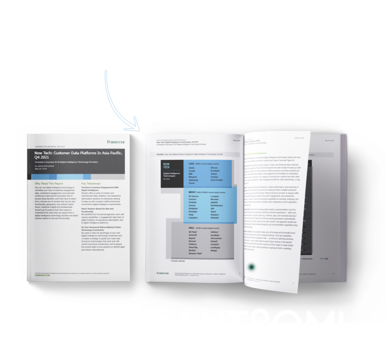 Antsomi Recognised in "Now Tech: Customer Data Platforms In Asia ...